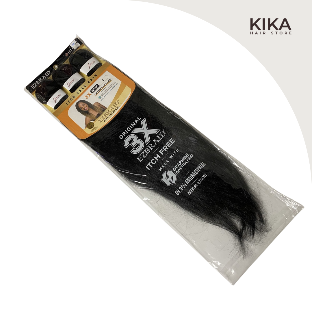 SINTETIČKA KOSA EZBRAID GREEN PACKAGE 3X - BOJA 1 - KIKA HAIR STORE
